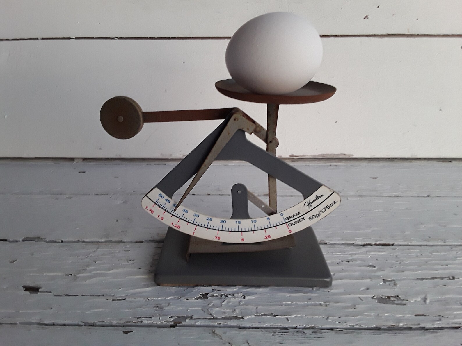 Vintage Gray Hamilton Scale Industrial Steampunk Decor Collectible ...