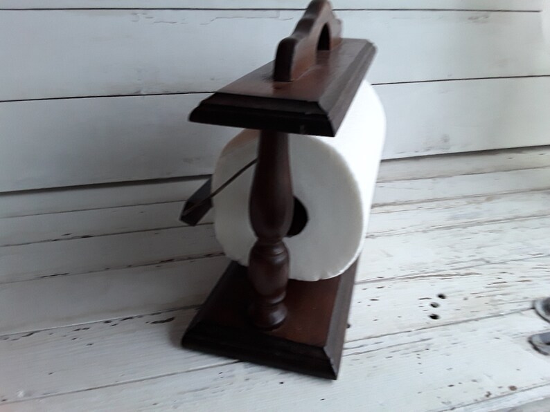 Vintage Wooden Paper Cutter Dispenser for Craft End Rolls | Etsy