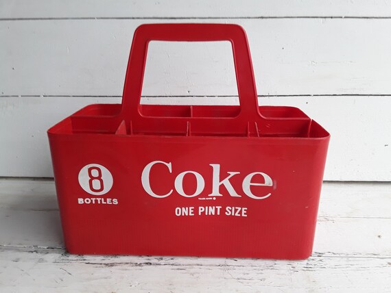 Vintage 8 Bottle Coca-cola Carrier Plastic Coke Carrier One - Etsy