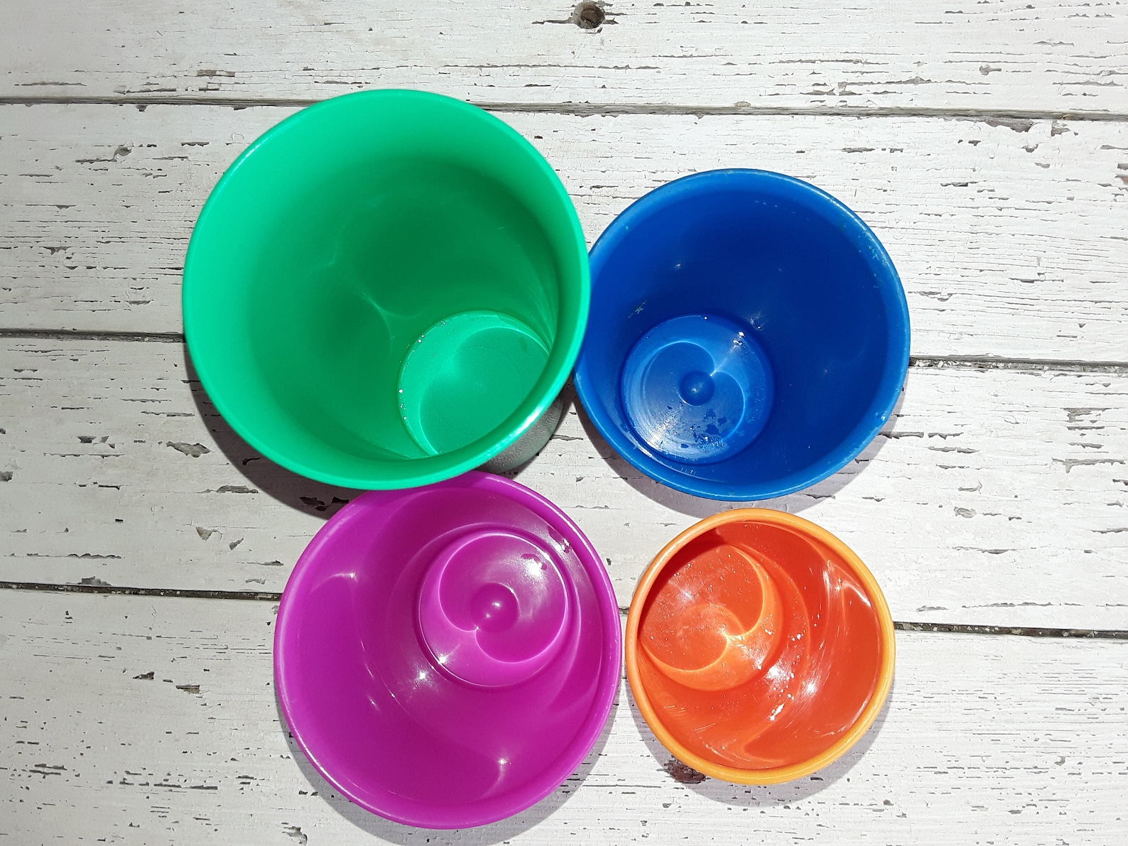 Vintage Tupperware & Plastic Glass Set of 4 | Etsy