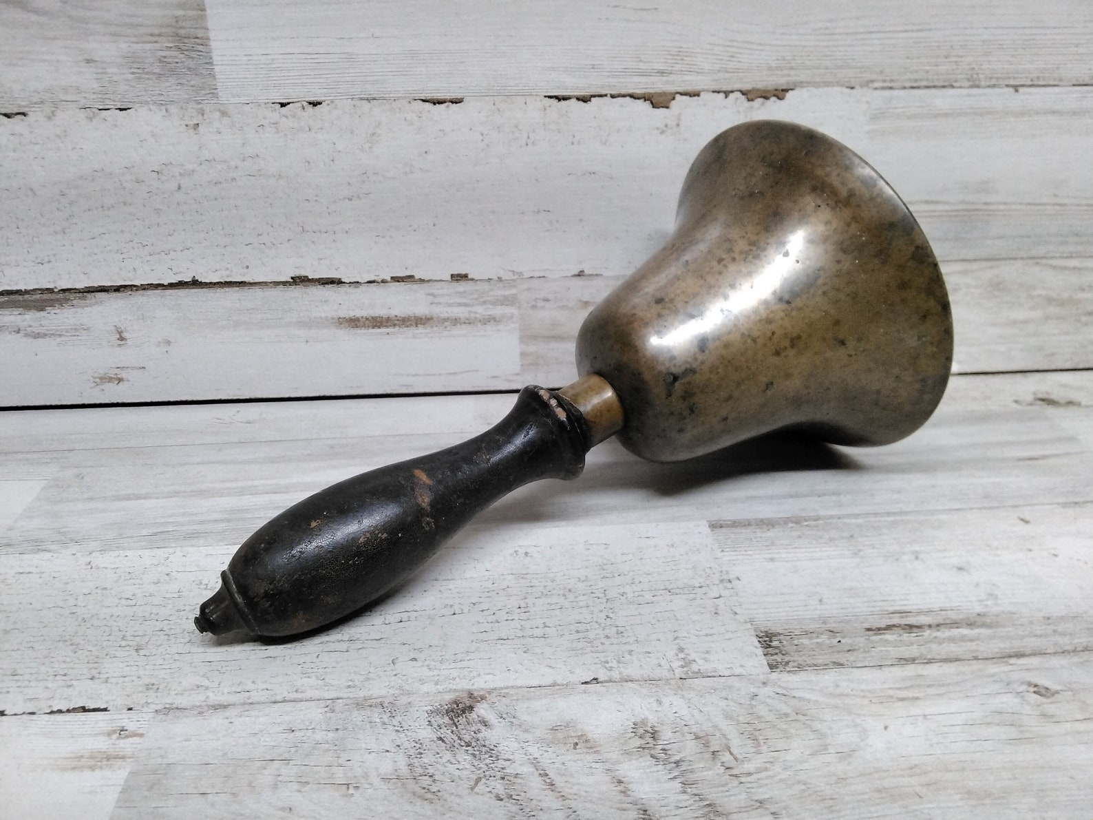 Antique Brass School Bell / School Bells / Teacher's Bell / Class Bell ...