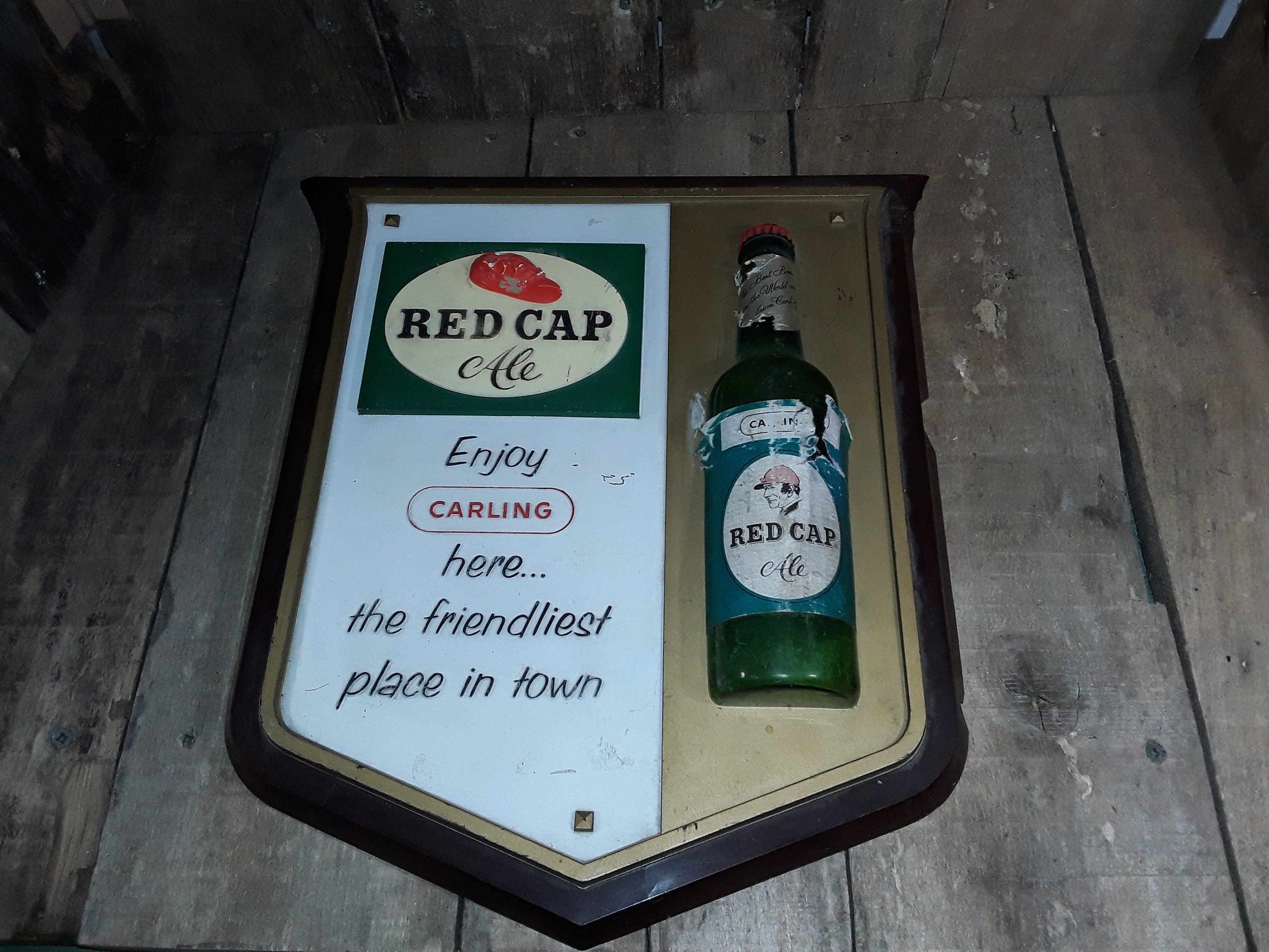 Vintage Red Cap Ale Advertising Wall Hanging Man Cave Hanging | Etsy