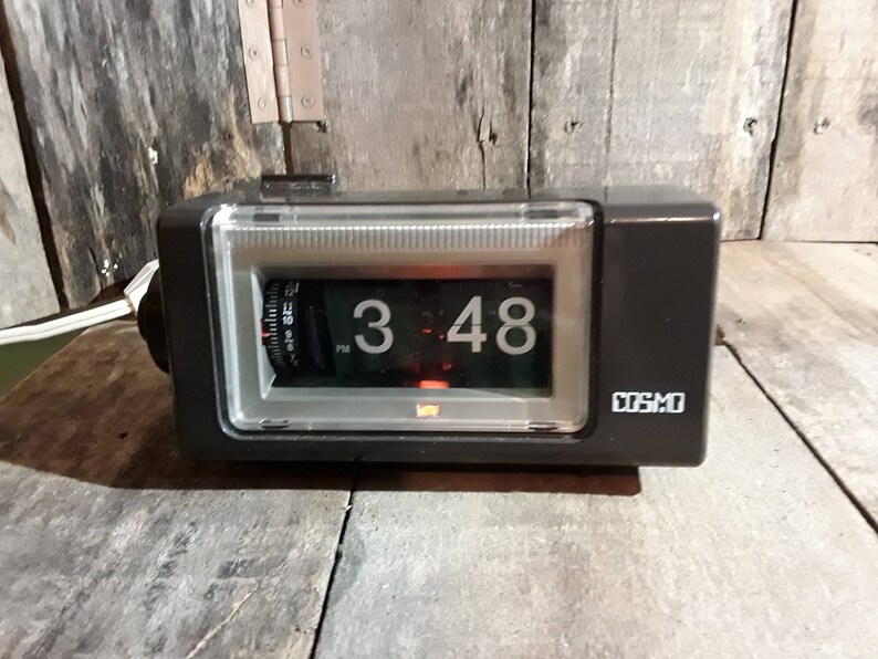 Cosmo Time Corp Lighted Flip Alarm Clock Model F-101A Tested & | Etsy