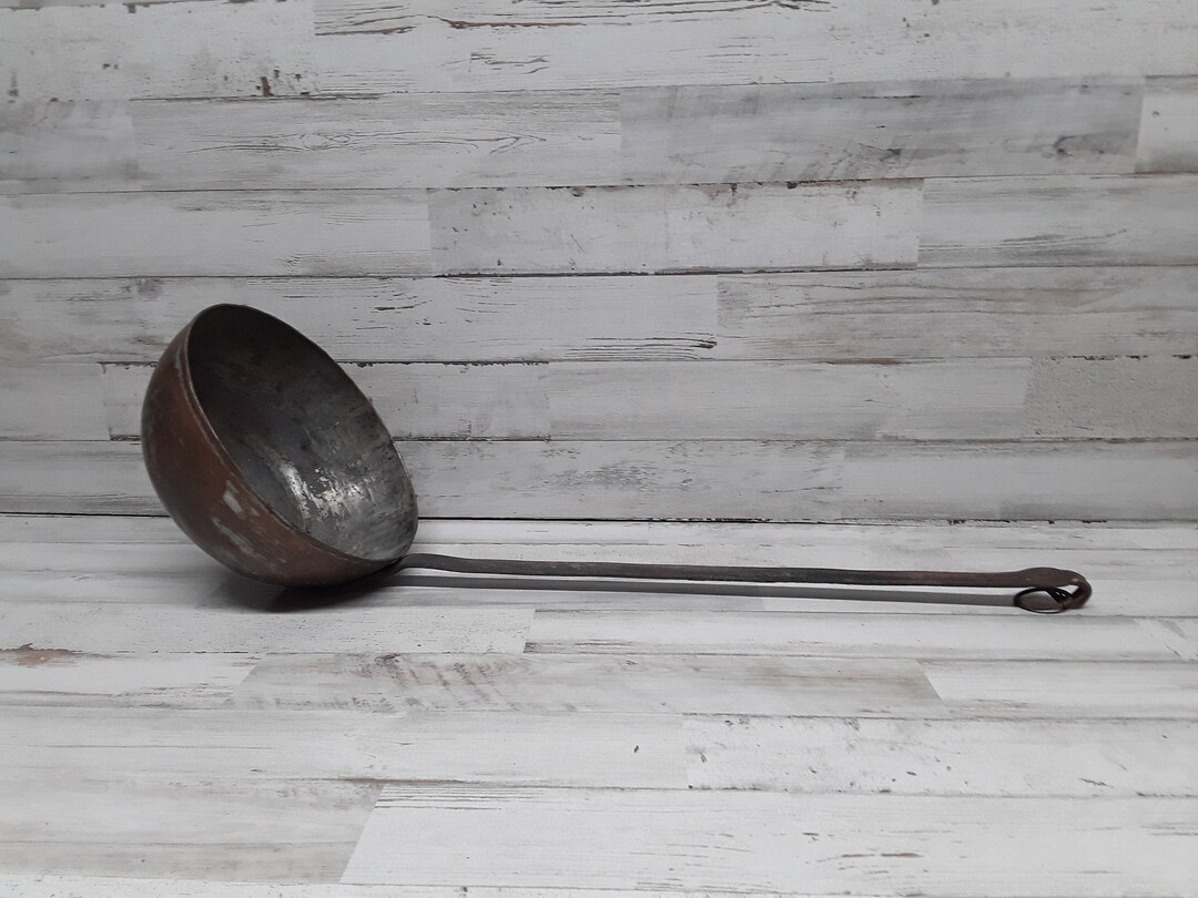 Antique Large Copper and Steel Laddle/dipper Man Cave Decor - Etsy
