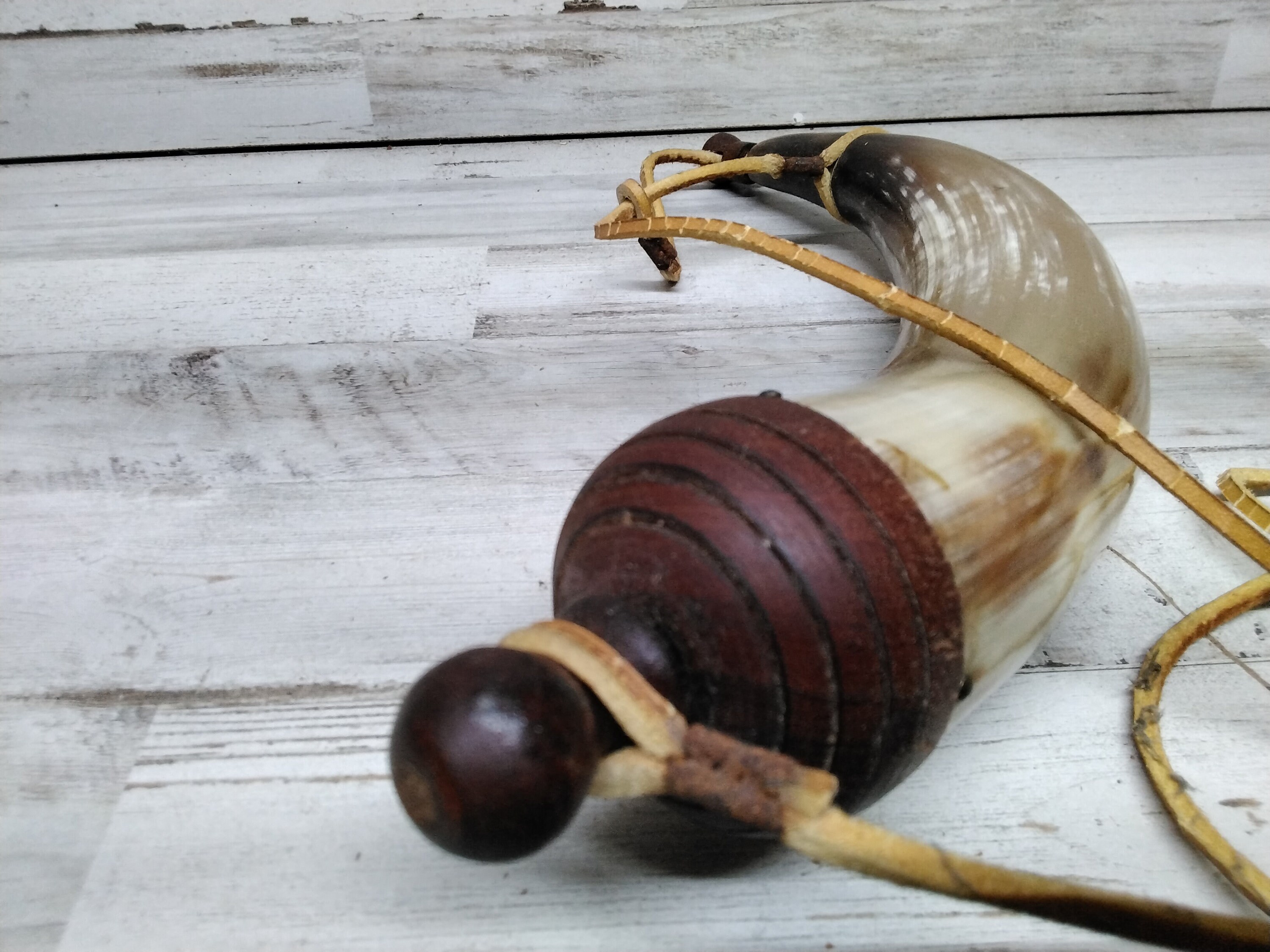 Vintage Powered Horn Polished Horn With Hanger Straight From - Etsy