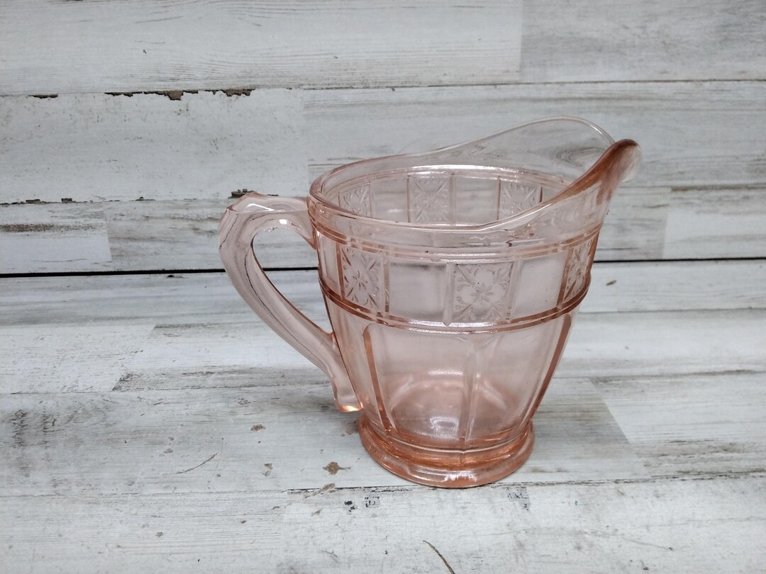 Antique Pink Depression Creamer / Pink Depression Creamer / Depression ...