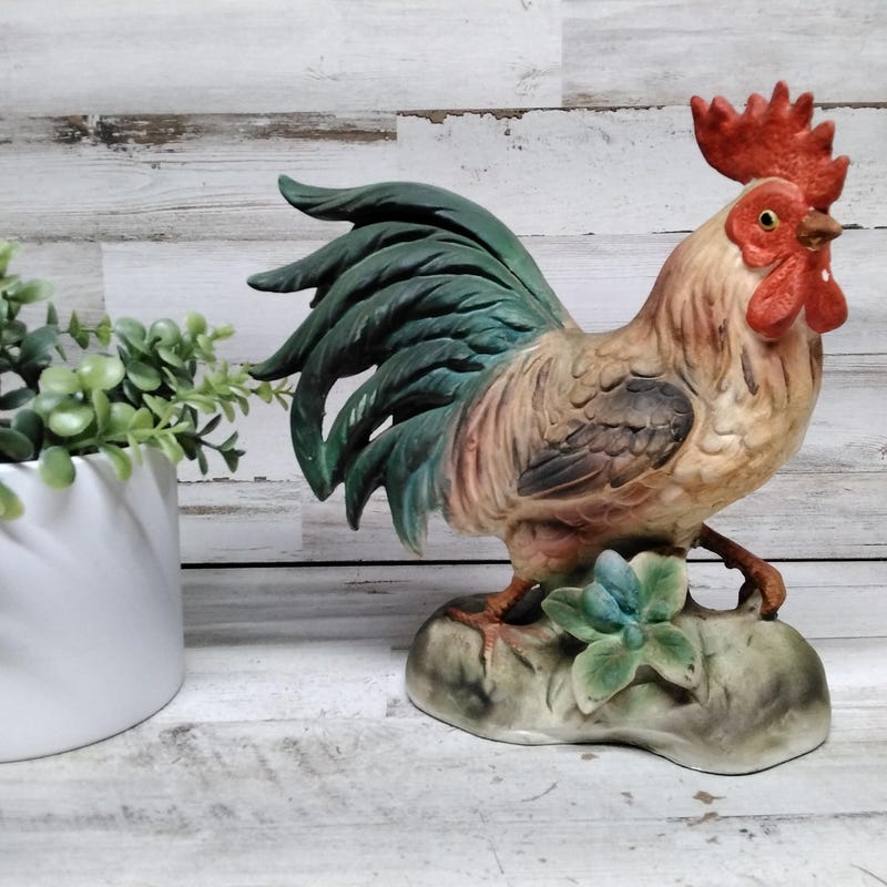 Rooster Statue - Etsy