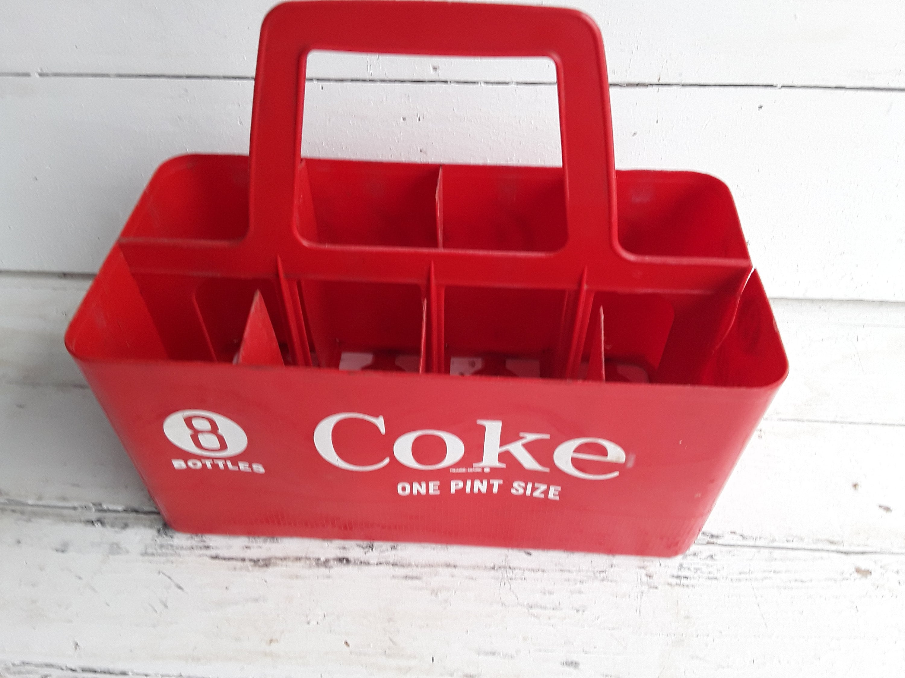 Vintage 8 Bottle Coca-cola Carrier Plastic Coke Carrier One | Etsy