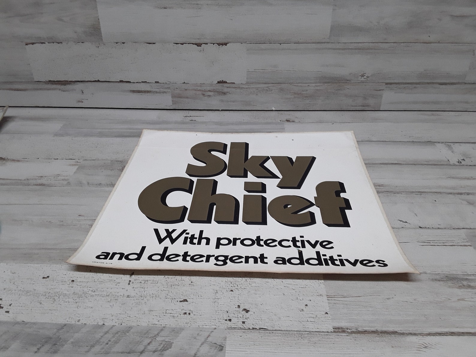 Vintage Sky Chief Gasoline Sticker All Original Sky Chief - Etsy