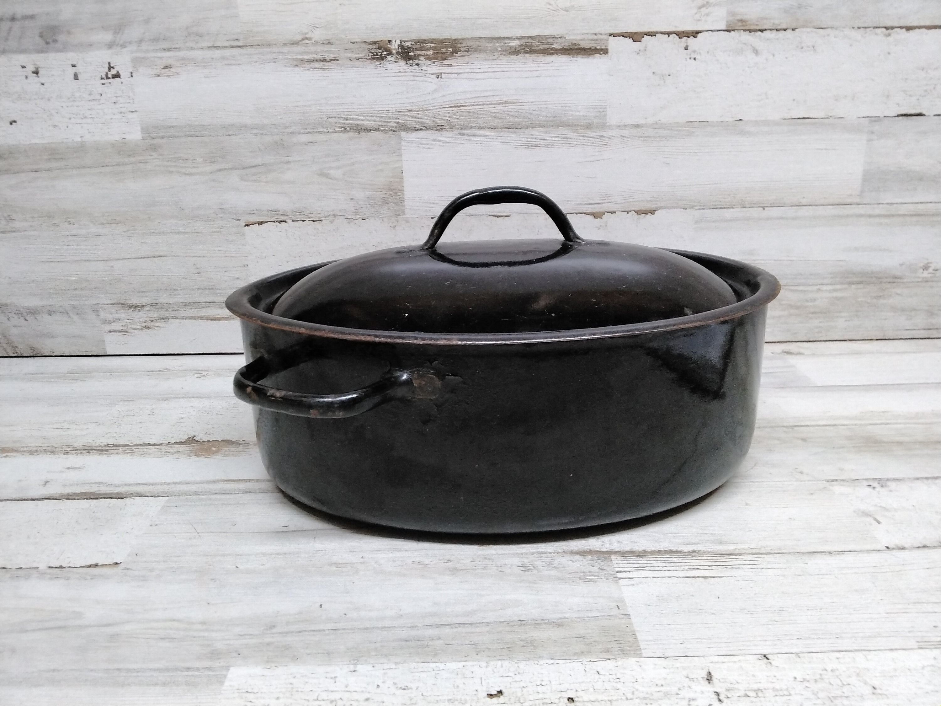 Vintage Porcelain Oval Roaster / Small Oval Roasters / Vintage - Etsy