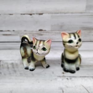 Vintage Japan Kitten Figurines / 1950s Japan Cats / Japan Cats / Japan ...
