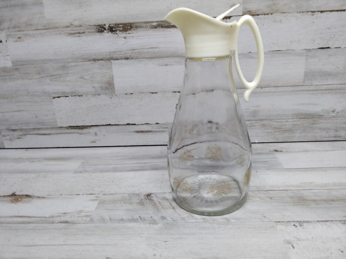 Vintage Syrup Dispenser Bottle Jar Coffee Creamer Jug / | Etsy