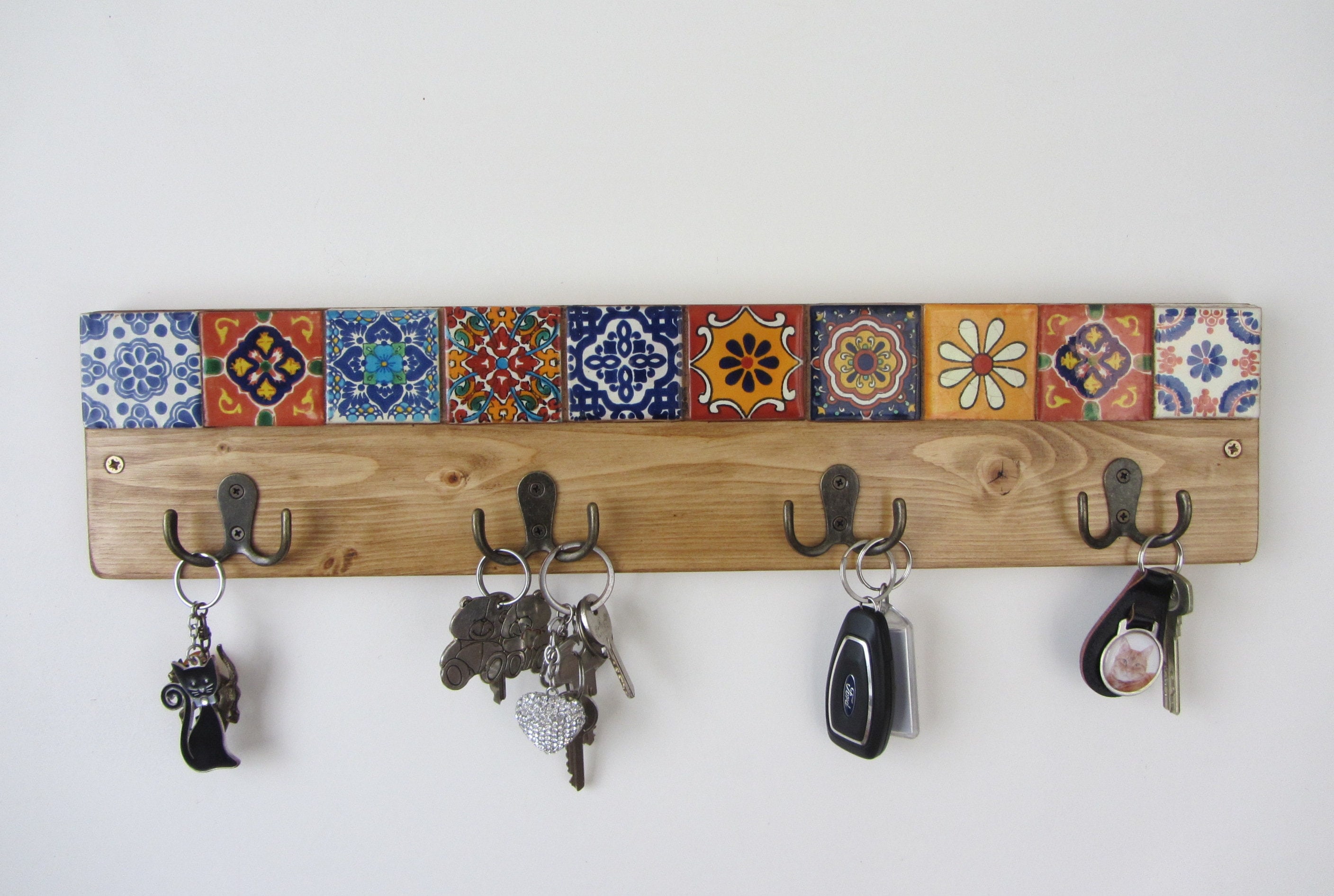 Mexican Style Reclaimed Wood Coat Hooks / Robe Hooks / Key - Etsy
