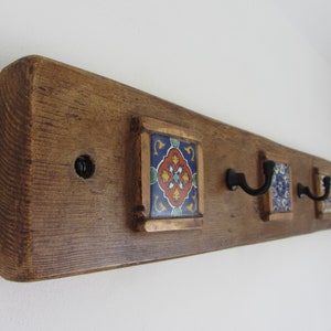 Mexican Coat Hooks / Robe Hooks Rustic Reclaimed Wood Hand Painted ...