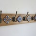 Mexican Style Reclaimed Wood Coat Hooks / Robe Hooks / Key Hooks Iron ...