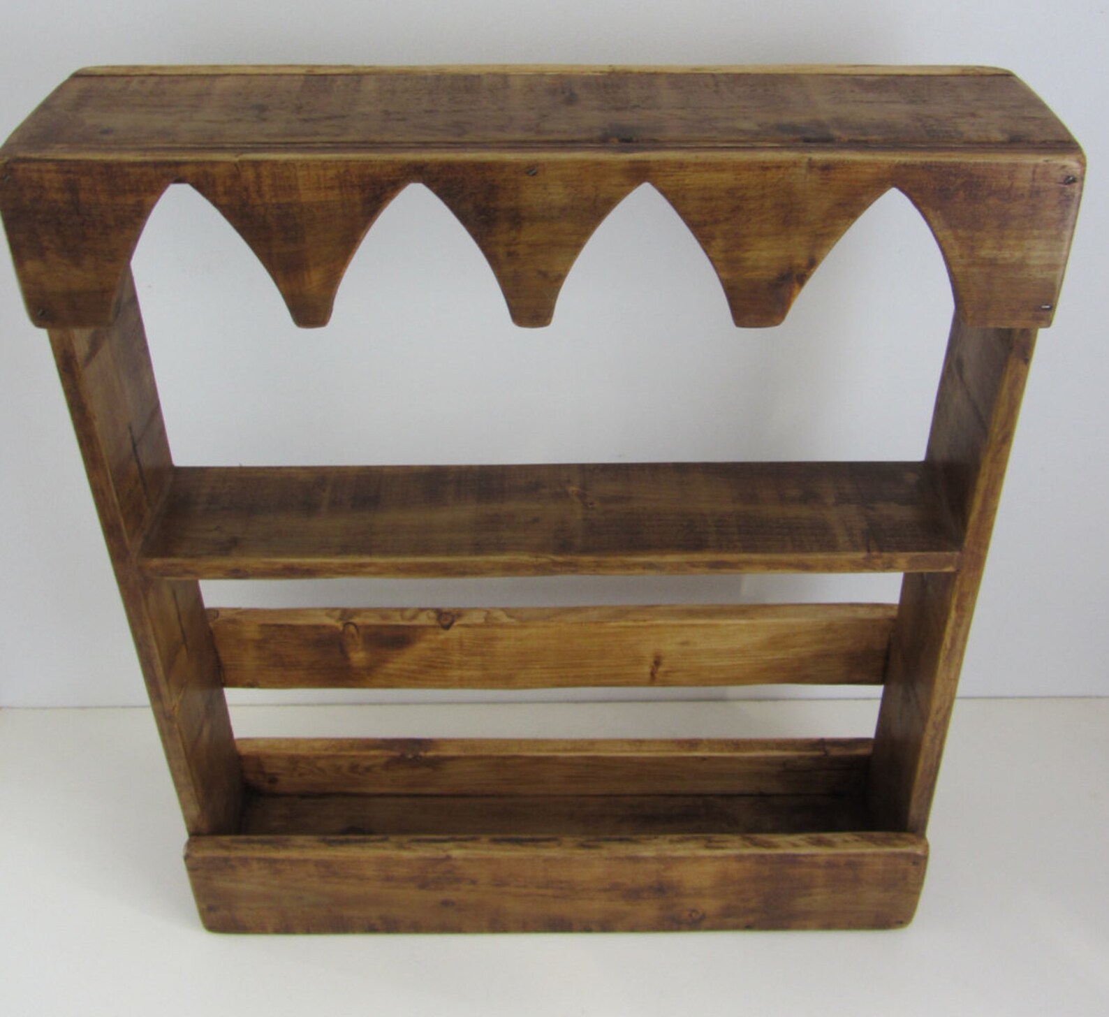 Gothic Style Reclaimed Wood 6 Bottle Wine Rack With Wine Glass | Etsy