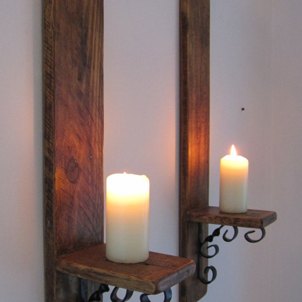 Rustic Wall Sconce - Etsy