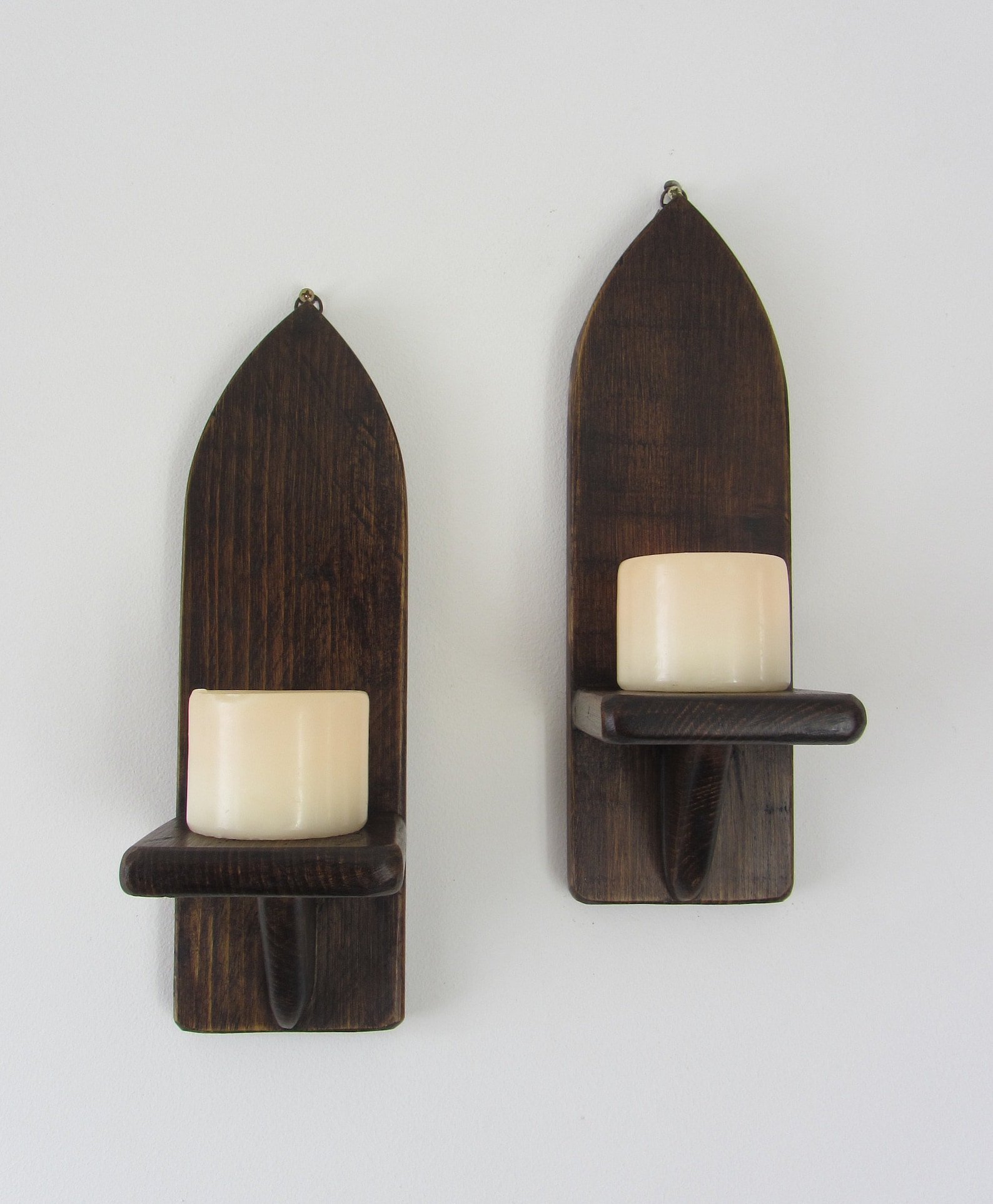 Pair of Church / Gothic Style Wall Sconce Led Candle Holders | Etsy