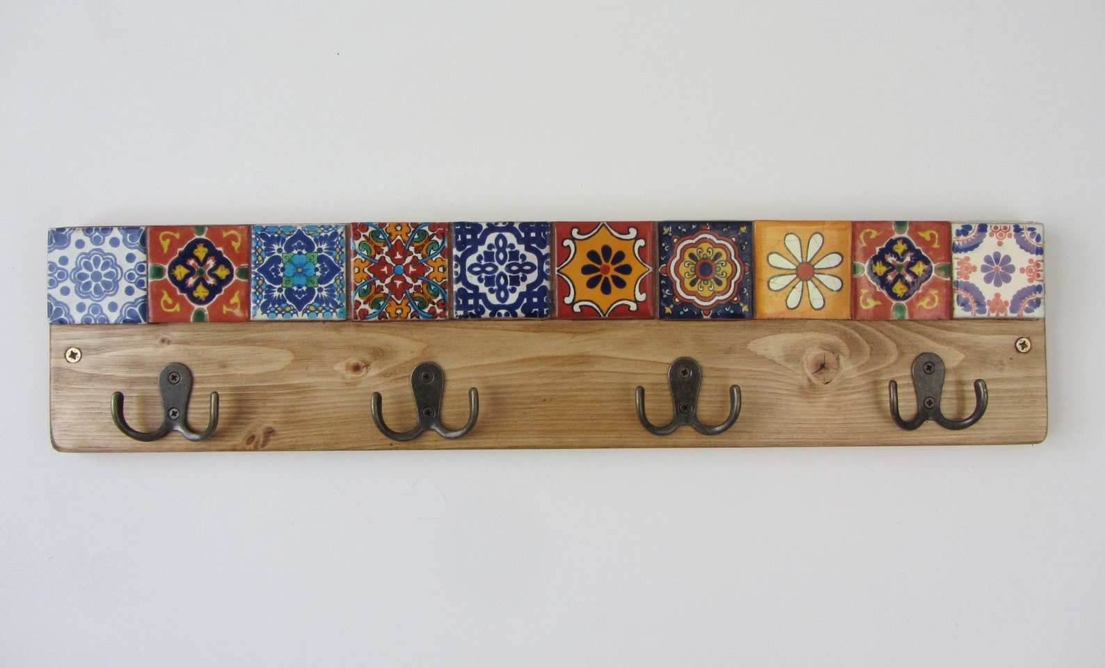 Mexican Style Reclaimed Wood Coat Hooks / Robe Hooks / Key - Etsy