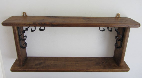 Rustic Shabby Chic Reclaimed Pallet Wood Shelf / Spice Rack | Etsy UK