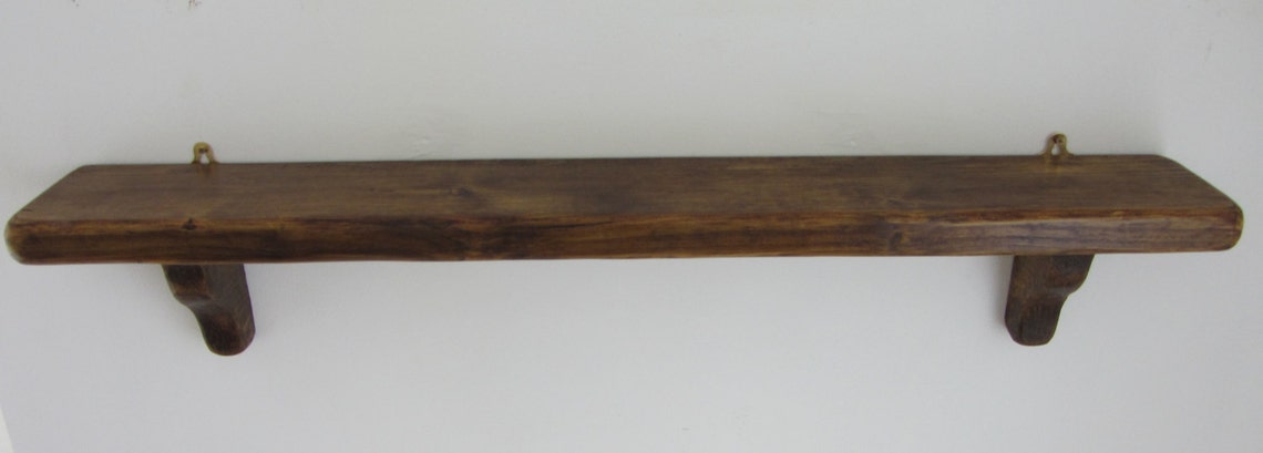 Chunky reclaimed plank wood shelf / rustic shelving / | Etsy