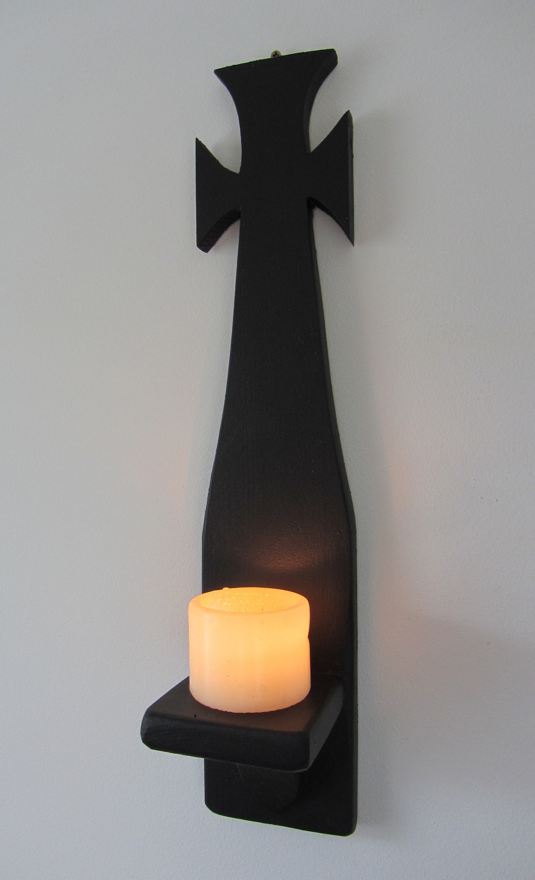 Gothic Style Tombstone Wall Sconce LED Candle Holder Halloween - Etsy ...