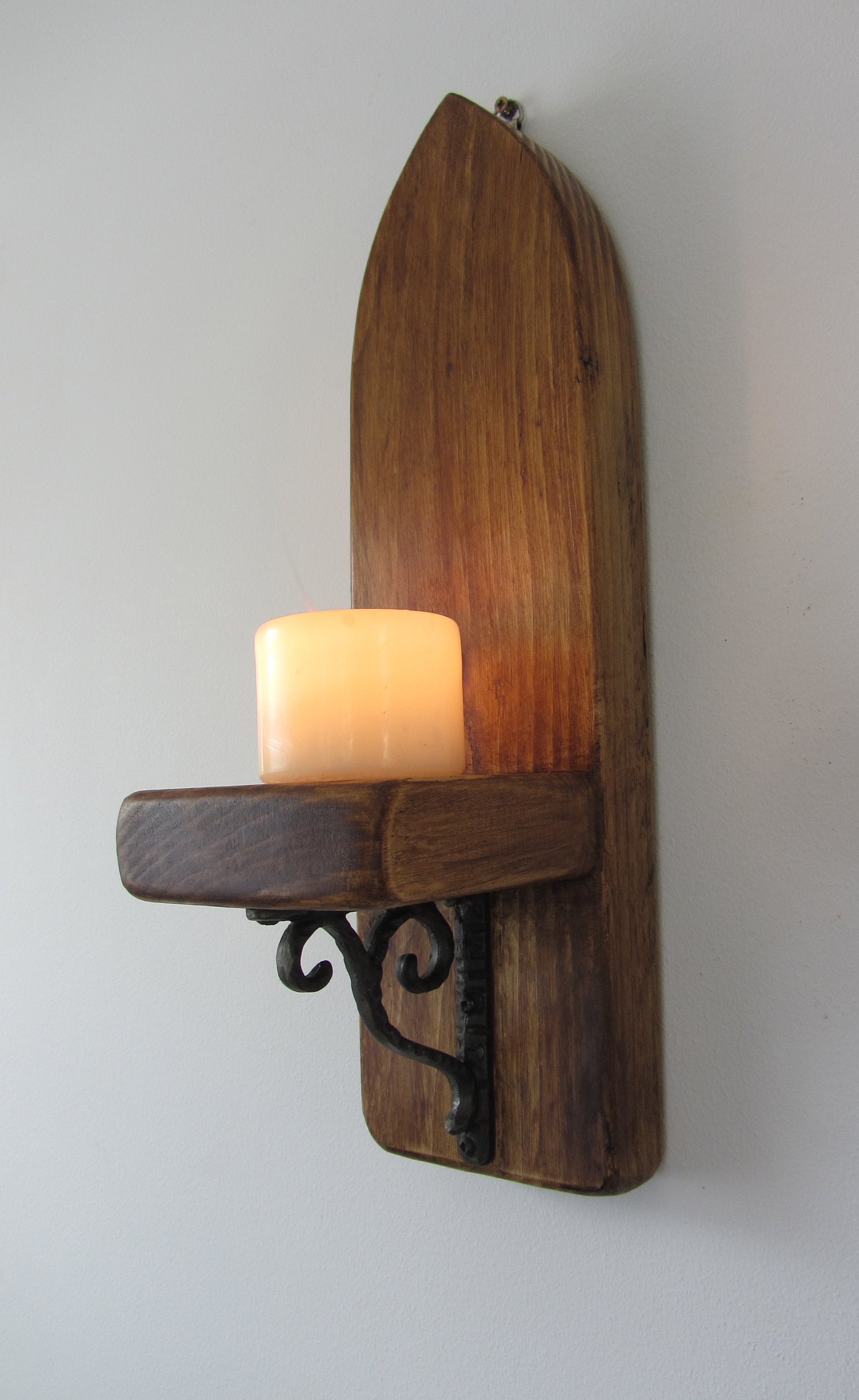 1x Gothic Arch / Church Style Reclaimed Plank Wood Wall Sconce | Etsy