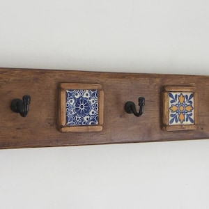 Mexican Coat Hooks / Robe Hooks Rustic Reclaimed Wood Hand Painted ...
