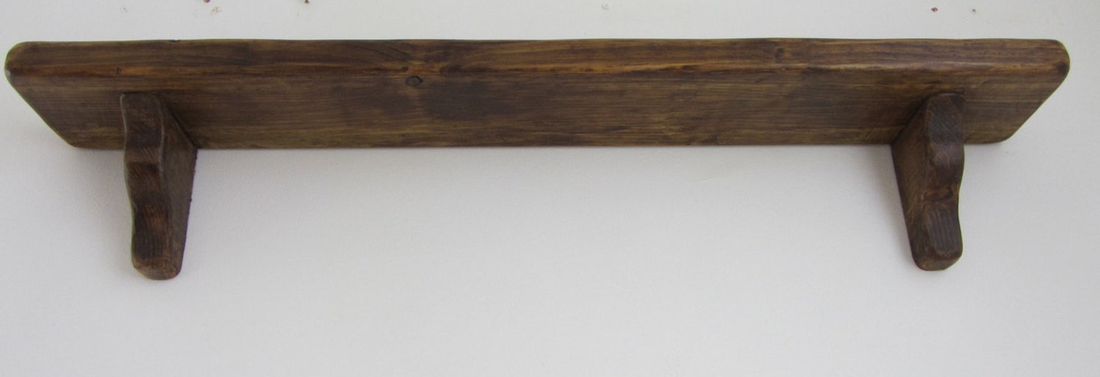 Chunky reclaimed plank wood shelf / rustic shelving / | Etsy