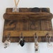 Rustic Reclaimed Wood 4 Hook Key Holder With Shelf 7 Colour Options - Etsy