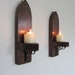Pair of Gothic / Church Style Plank Wood Wall Sconce's - Etsy