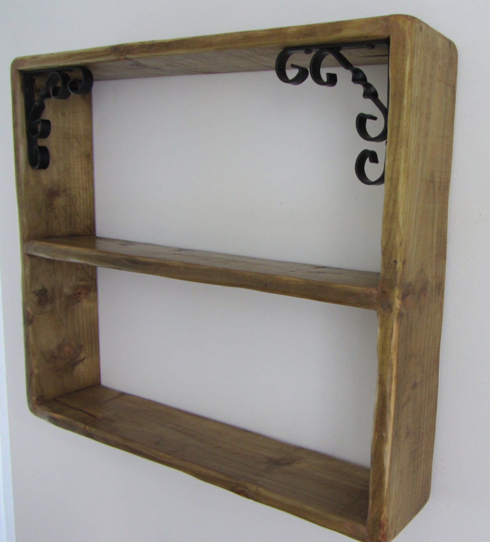 2 Tier Rustic Pallet Shelf / Wall Hanging Reclaimed Pallet | Etsy