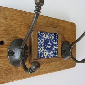 Mexican Style Mini 2 Hook Coat Hooks / Robe Hooks Iron Hooks & Hand ...