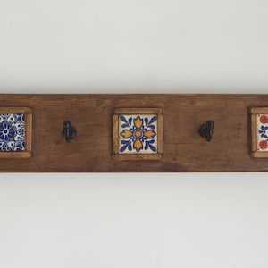 Mexican Coat Hooks / Robe Hooks Rustic Reclaimed Wood Hand Painted ...