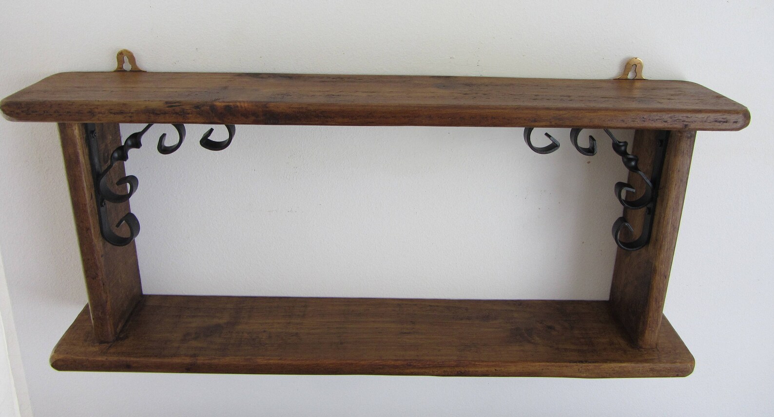 Rustic Shabby Chic Reclaimed Pallet Wood Shelf / Spice Rack With ...