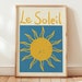 Sun Wall Decor, Soleil Print, Summer Poster, Summer Decor, Beach Decor ...