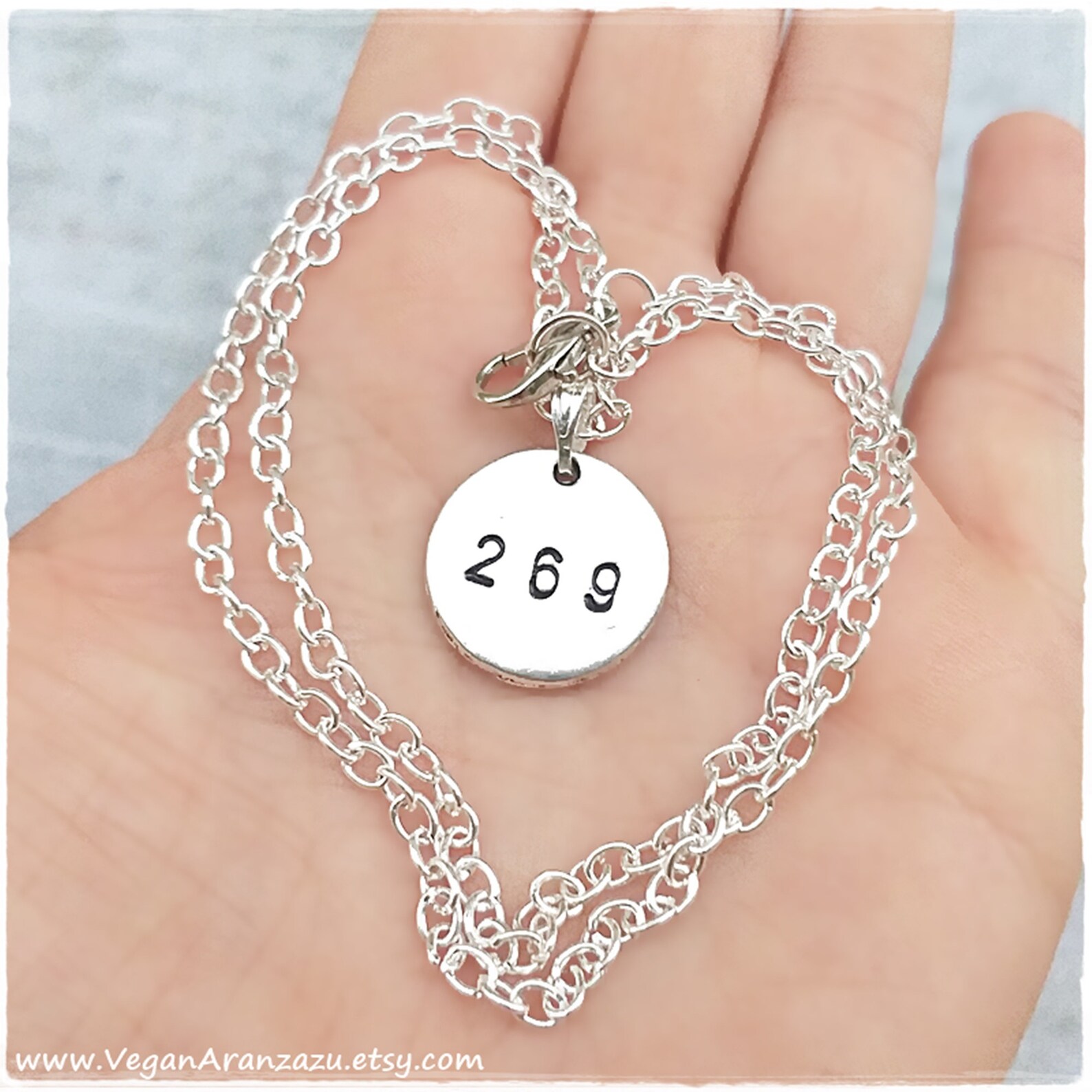 269 Life 269 Calf 269 Vegan Colgante Vegano Collar Vegano | Etsy
