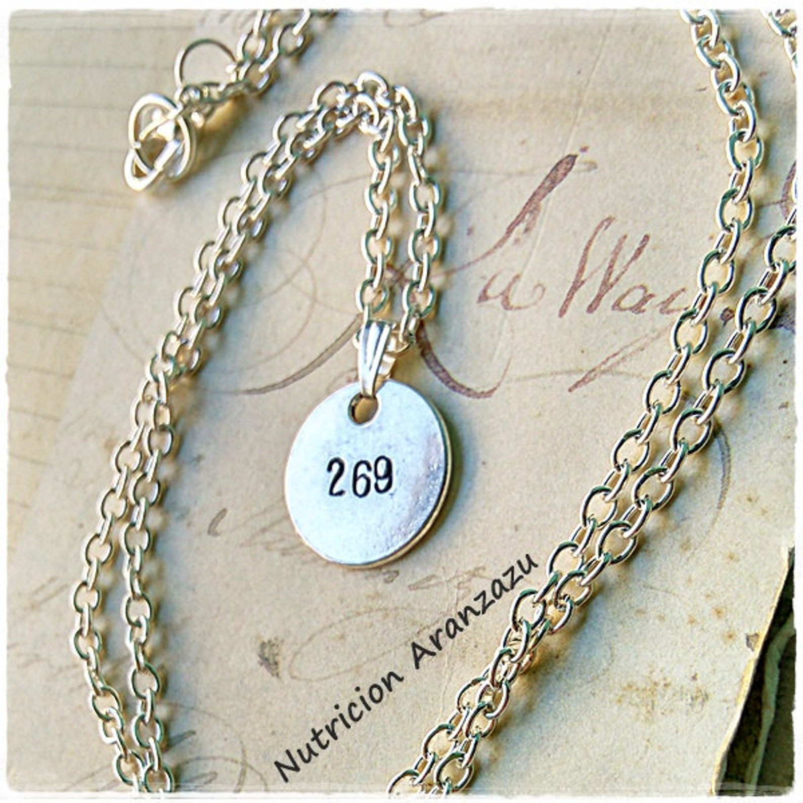 269 Life 269 Calf 269 Vegan Colgante Vegano Collar Vegano | Etsy