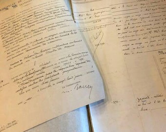 French script paper | Etsy