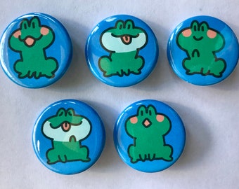 Frog button | Etsy