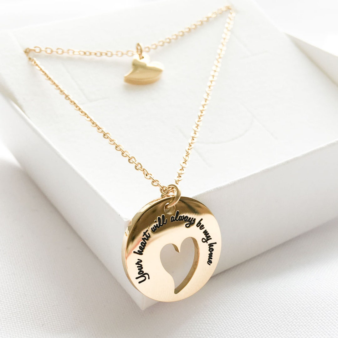 Mutter Tochter Kette gold Herz, Geschenk Mama, Mutter Tochter Schmuck ...