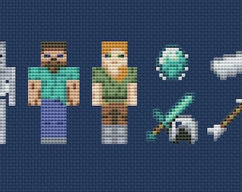 Cross Stitch People Pattern - Etsy