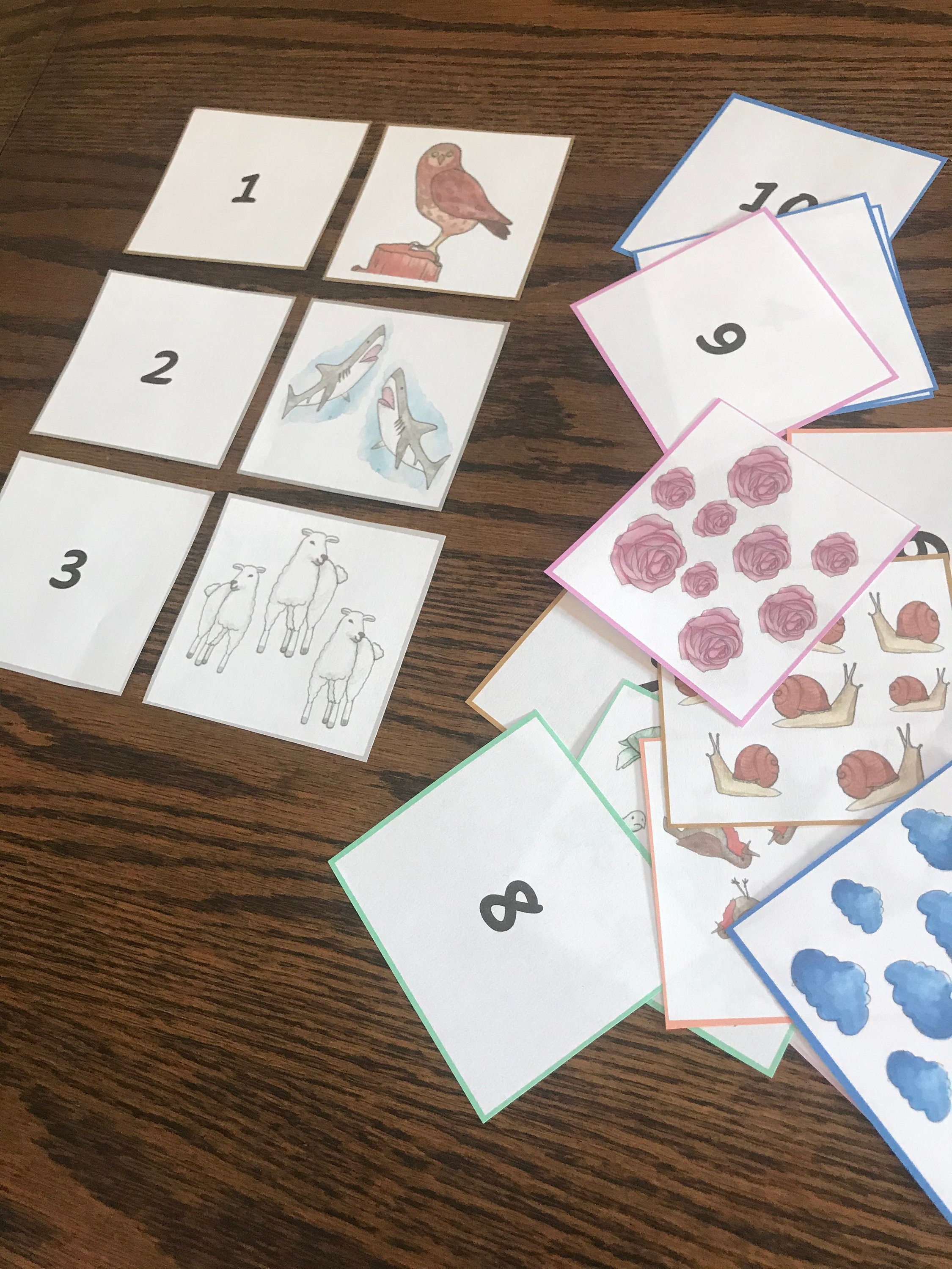 Number Counting Cards 1-10 and Counting Activity Sheets With ...