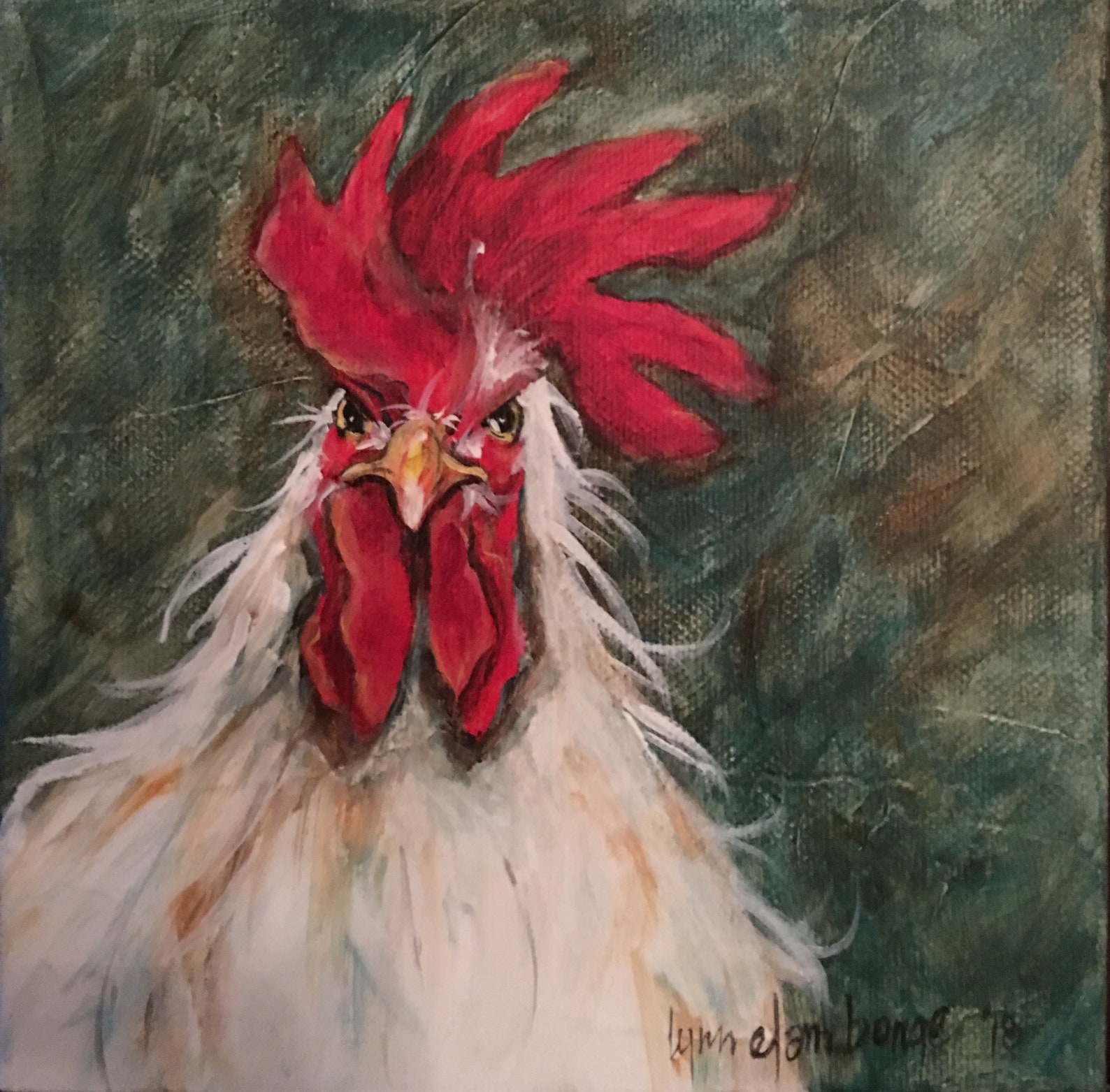 Howard rooster Painting - Etsy