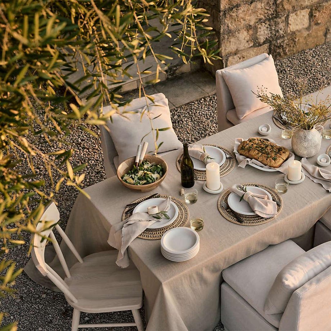 30 COLORS 100% Pure Linen Linen Tablecloth in Various Colors. Round ...