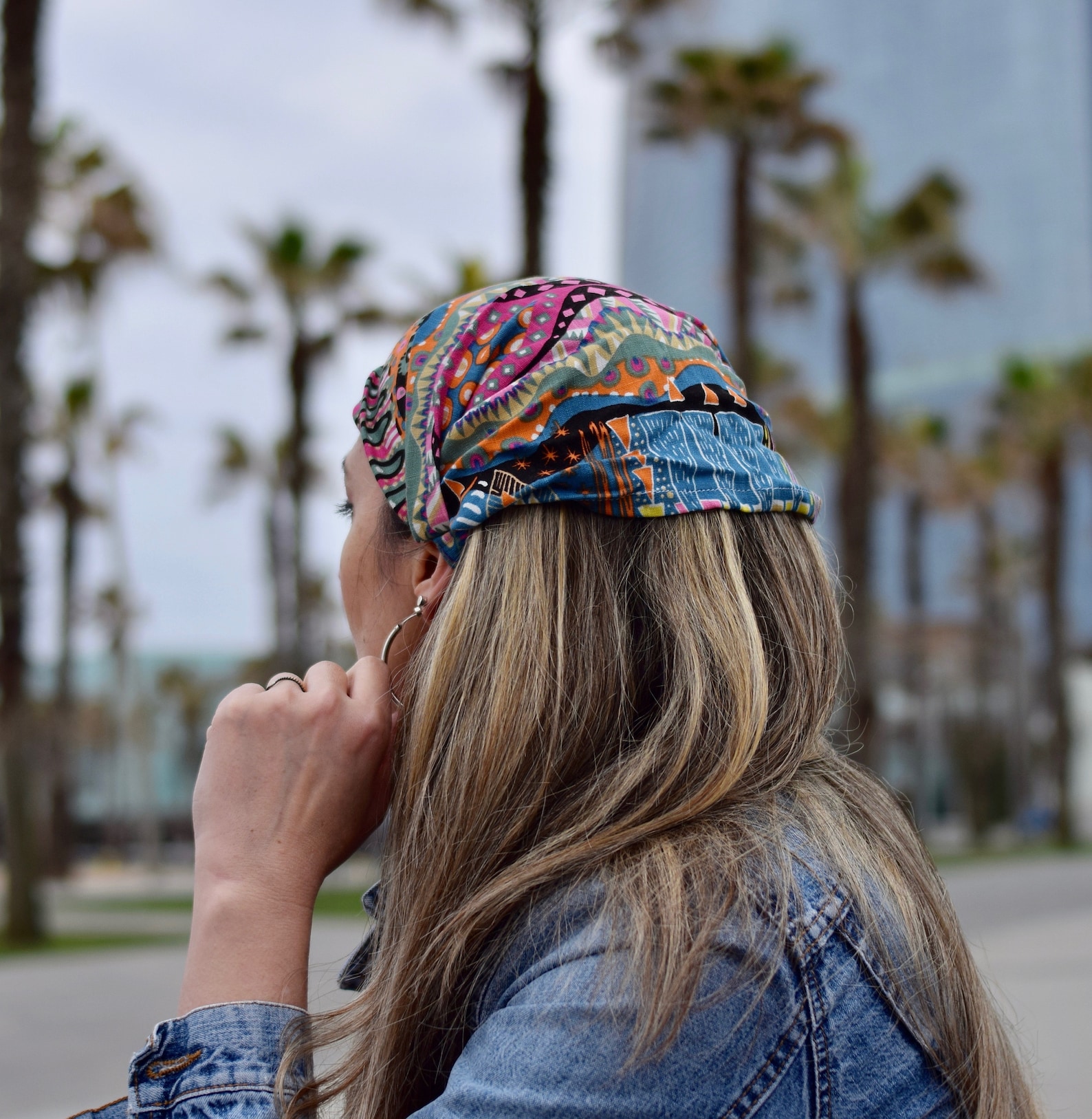 Colorful Bandana Headband for Women, Hair Scarf Wrap Expandable, Wide ...