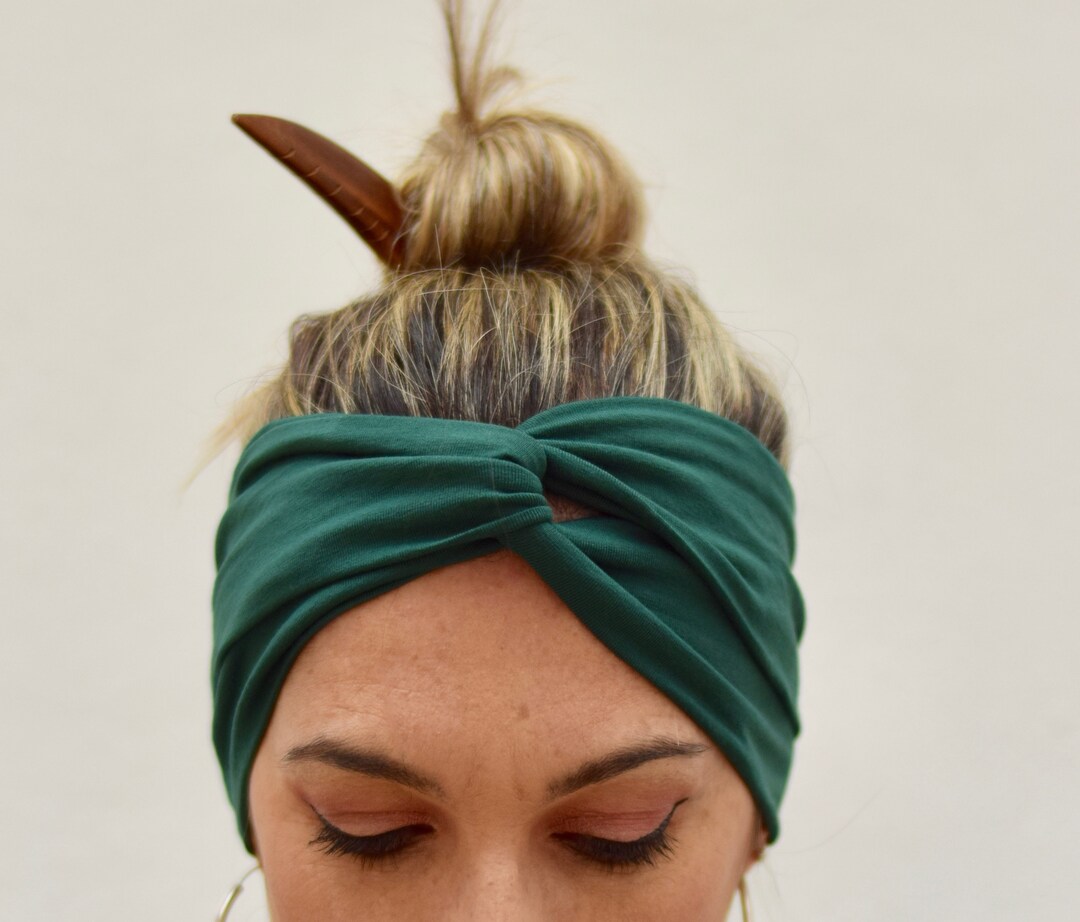 Forest Green Headbands for Women, Womens Head Bands, Yoga Headband ...