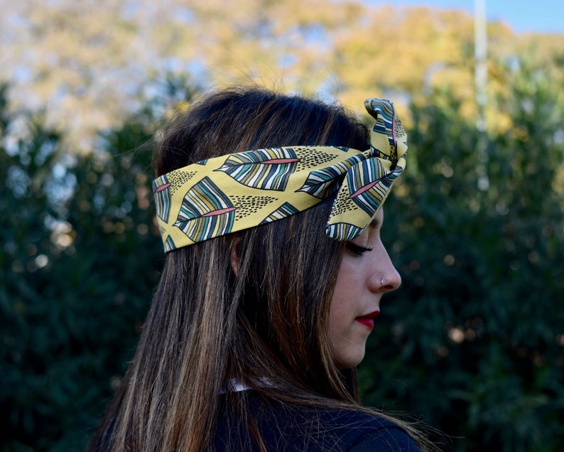 African Wired Headbands For Women Mustard Head Band With Etsy