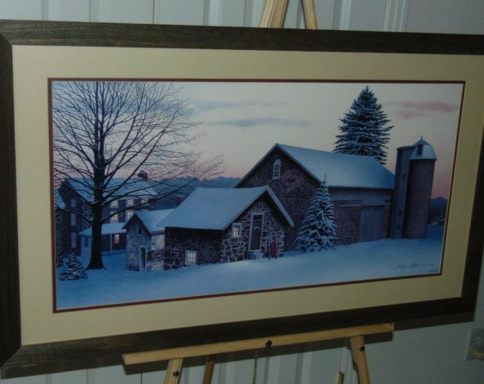 J. Wayne Bystrom "twilight Barn" Signed Limited Edition Print W/coa - Etsy