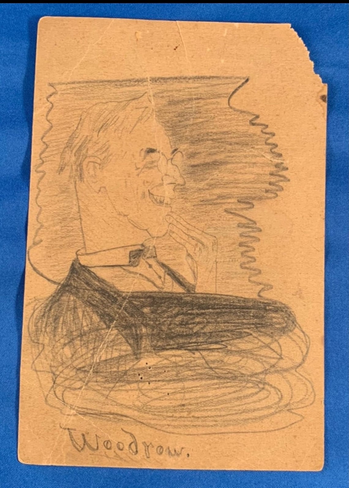 Woodrow Wilson Presidential Original Pencil Sketch - Etsy